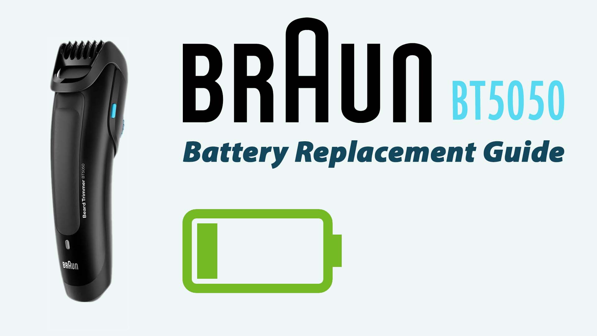 Replacing a Braun BT5050 Battery AndrewChart